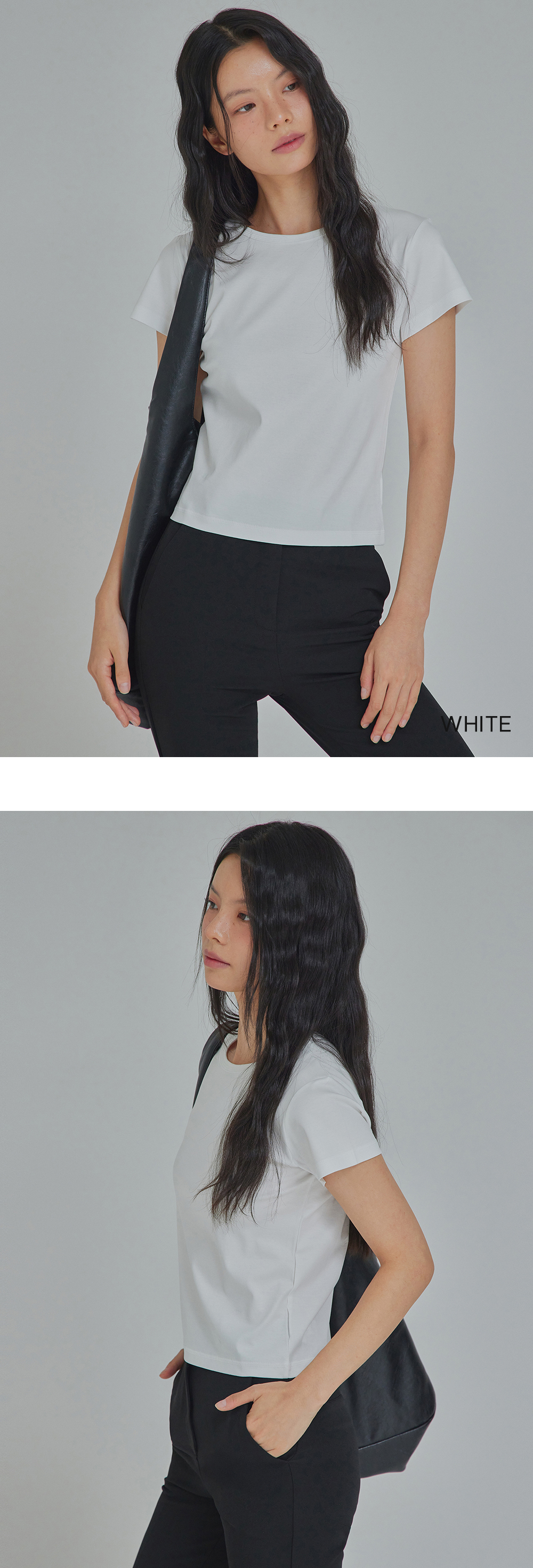 탑걸 BASIC SILKET T-SHIRT_T416TP101(BK)